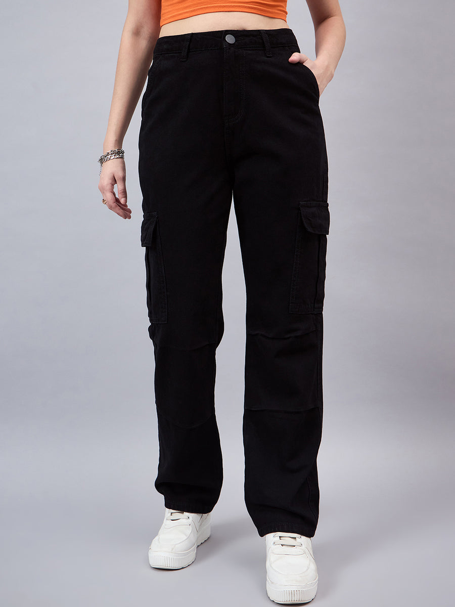 Style Quotient Women Relaxed Fit High Rise Cargos – StyleQuotient